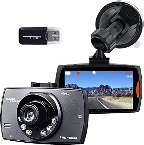 Dash Cam Front with Night Lights, 1080P Dash Camera for Cars, G-Sensor,Dashcam 170 Wide Angle 2.7" LCD Display, Dashcams for Cars, RecordingSuper Night Vision, Parking Monitor, WDR, Loop Recording