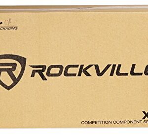 Rockville Pair X6.5C Competition 6.5" 1000W Component Speakers/Titanium Tweeters, black,silver