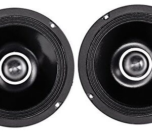 Rockville Pair X6.5C Competition 6.5" 1000W Component Speakers/Titanium Tweeters, black,silver