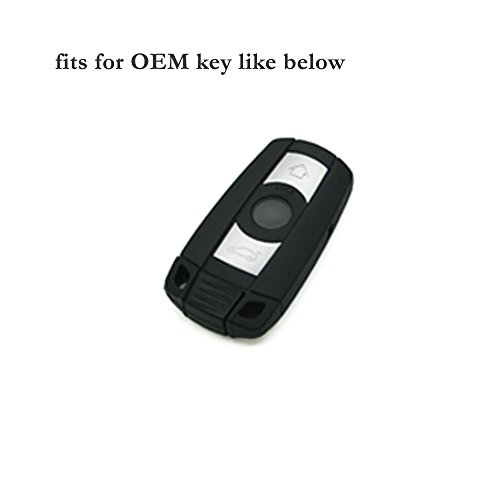 SEGADEN Silicone Cover Protector Case Holder Skin Jacket Compatible with BMW 3 Button Smart Remote Key Fob CV9902 Rose