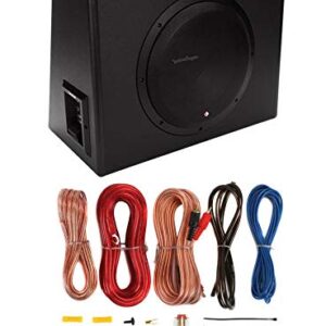 Rockford Fosgate P300-12 12" 300W Sealed Powered Subwoofer Sub Enclosure+Amp Kit