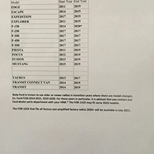 FOR-11CK- NO CUTTING FACTORY HARNESS- for the installation of aftermarket amplifier.