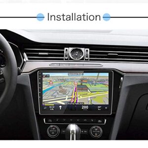 2G+32G Double Din 10.1 Inch Android Car Stereo Touchscreen Car Audio Receivers with Bluetooth Car Radio Support WiFi Connect Mirror Link GPS Navigation FM Audio Receivers with Backup Camera Input