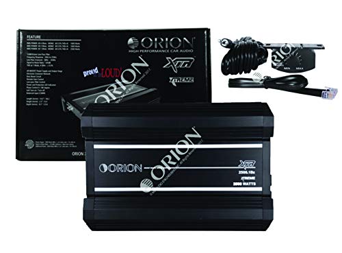 Orion XTR2500.1DZ Monoblock Class D High Performance Amplifier with Remote Subwoofer Level Control, 2500W RMS