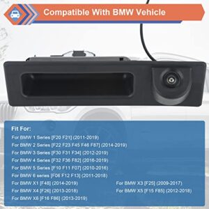 ZONFANT HD 1280x720p Rear View Camera,Trunk Handle Rear View Reverse Backup Camera Compatible with BMW F Series 3/4/5 X3 X4 F30 F32 F10 F11 F25