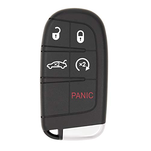 Keyless2Go Replacement for 5 Button Proximity Smart Key for Chrysler Dodge M3M-40821302 68155687 AB