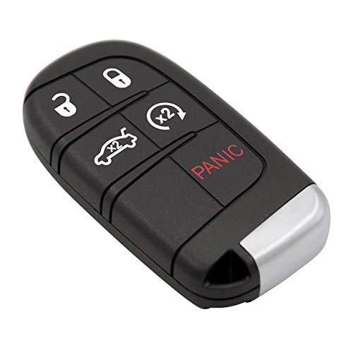 Keyless2Go Replacement for 5 Button Proximity Smart Key for Chrysler Dodge M3M-40821302 68155687 AB