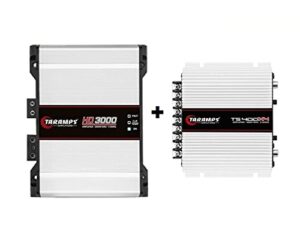 taramps hd 3000 1 ohm 3k car amplifier hd3000 + ts400x4 amp