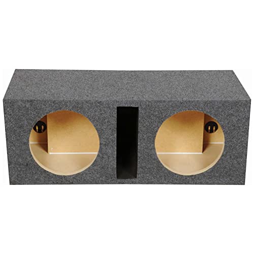 Q Power HD210 VENTED Dual 10" Heavy Duty Vented Subwoofer Enclosure with 1" Front Baffle