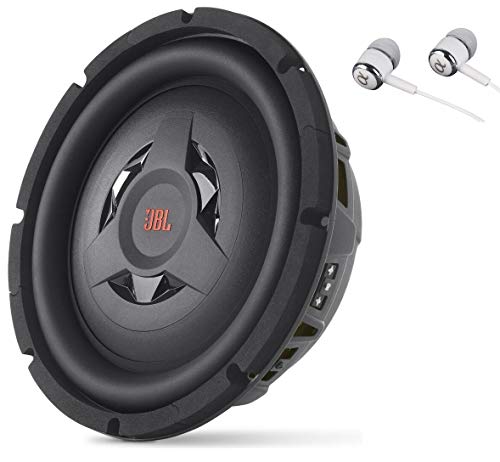 JBL Club WS1000 10" Shallow Mount subwoofer w/SSI (Selectable Smart Impedance) Switch from 2 to 4 ohm Bundled with Alphasonik Earbuds