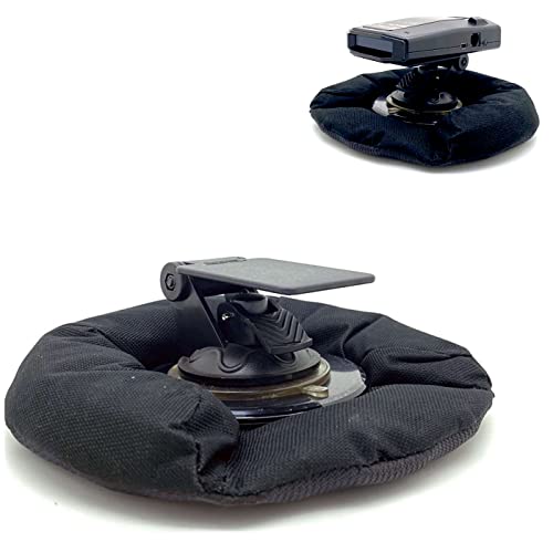 Car Dashboard Platform Beanbag & Suction Cup Mount for Radar Detector Escort Passport 9500 Max 360c Redline EX iX Uniden R7 R8 R9 DFR7 RAD Radenso XP SP DS1 Whistler Cobra ESD XRS SPX Valentine One