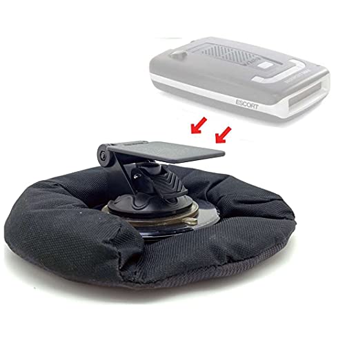 Car Dashboard Platform Beanbag & Suction Cup Mount for Radar Detector Escort Passport 9500 Max 360c Redline EX iX Uniden R7 R8 R9 DFR7 RAD Radenso XP SP DS1 Whistler Cobra ESD XRS SPX Valentine One