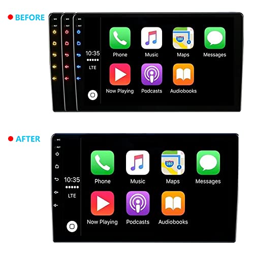 Screen Protector 9 inch Car GPS Navigation Tempered Glass Screen Universal Car Stickers Fit for Podofo Teyes CC3 CC2 CC2L Spro X1 Plus Double Din Android Car Stereo Multimedia Video Player (9 inch)