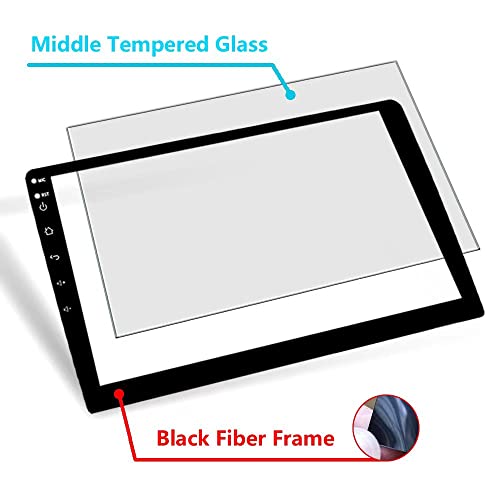 Screen Protector 9 inch Car GPS Navigation Tempered Glass Screen Universal Car Stickers Fit for Podofo Teyes CC3 CC2 CC2L Spro X1 Plus Double Din Android Car Stereo Multimedia Video Player (9 inch)