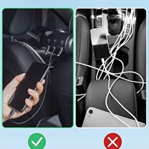 Multi-Car Retractable Backseat 3 in 1 Car Charging Station Box Compatible with All Phones/iPhone/Samsung/Android, Backseat Passengers | Share Rid