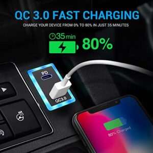 MICTUNING 12V/24V USB Type C Car Charger Replacement for Toyota, Dual USB Ports QC3.0 & PD Type C Car Power Socket Compatible with iPhone iPad PDA Laptop GPS (1.3''×0.9'')