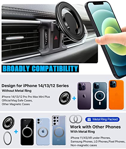 VE VE POWER Car Phone Holder, Air Vent Phone Holder, Car Mount for Mazda CX5 2017-2023, Magsafe Magnetic Navigation Stand Fit for iPhone 14 13 12 Pro Max Plus Mini, MagSafe Case, All Phones