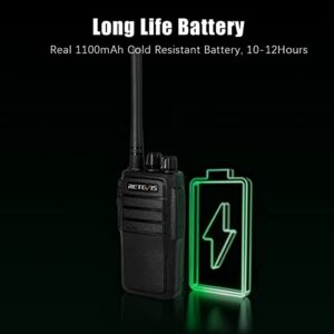 Retevis RT21 Walkie Talkies 20 Pack,Two Way Radio Long Range Rechargeable,Rugged 2 Way Radios,Stable Strong Signal,for Business Education Manufacturing