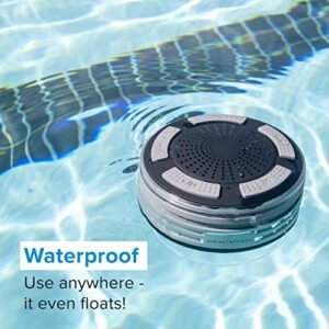 Johns Avenue Bluetooth Shower Speaker Newest Version 5.0 - Certified Waterproof - Wirelessly Pairs Easily to All Your Bluetooth Devices - with White Gift Box