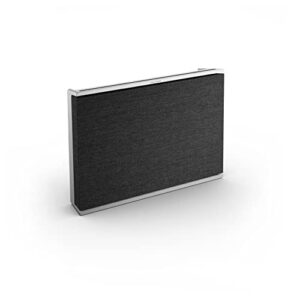 bang & olufsen beosound level portable wi-fi multiroom speaker, natural aluminum/dark grey