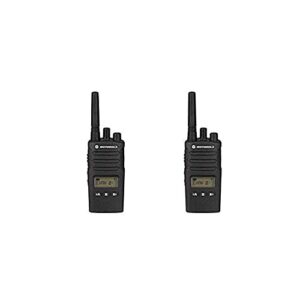 2 pack of motorola rmu2080d business two-way radio led display 2 watts/8 channels