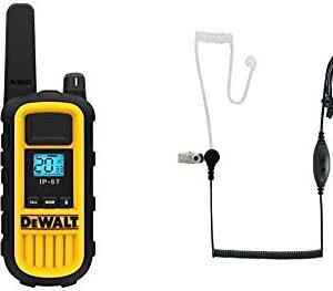 DEWALT DXFRSSV1 Headset for DXFRS300 and DXFRS800 Walkie Talkie Two-Way Radios, 2.5mm Earphone Jack