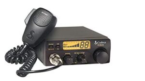 cobra 19dxiv professional cb radio – instant channel 9 and 19, 4 watt output, full 40 channels, lcd display, rf gain control, compact design