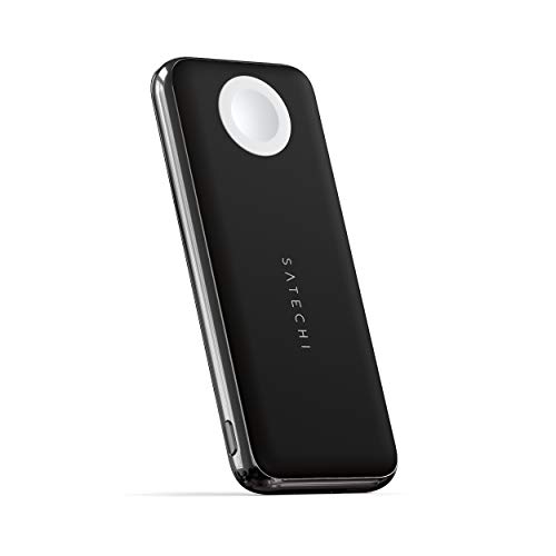 Satechi Quatro Wireless Power Bank 10,000 mAh Portable Charger. Compatible with iPhone 14 Pro Max/14 Pro/14/14 Plus, Apple Watch Ultra & Series 8/7/6/SE/5/4/3/2/1, AirPods Pro 2/1