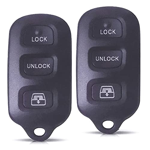 Replacement Keyless Remote Key Fob for 1999-2009 Toyota 4Runner and 2001-2008 Sequoia FCC ID：HYQ12BAN HYQ12BBX HYQ1512Y (Pack of 2)