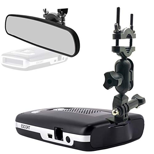 AccessoryBasics Car Rear View Mirror Radar Detector Mount for Escort Max/Max 2 / Max II *Require 1" stem Space to Install** (NOT Compatible with MAX360C / Max360 or New MAX3 w/Magnetic Dock Radar)