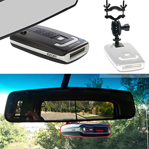 AccessoryBasics Car Rear View Mirror Radar Detector Mount for Escort Max/Max 2 / Max II *Require 1" stem Space to Install** (NOT Compatible with MAX360C / Max360 or New MAX3 w/Magnetic Dock Radar)