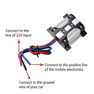 Mr.Ho 10 AMP 12V Car Audio Radio Amplifier Noise Suppressor and Stereo Filter with Ground Loop Isolator