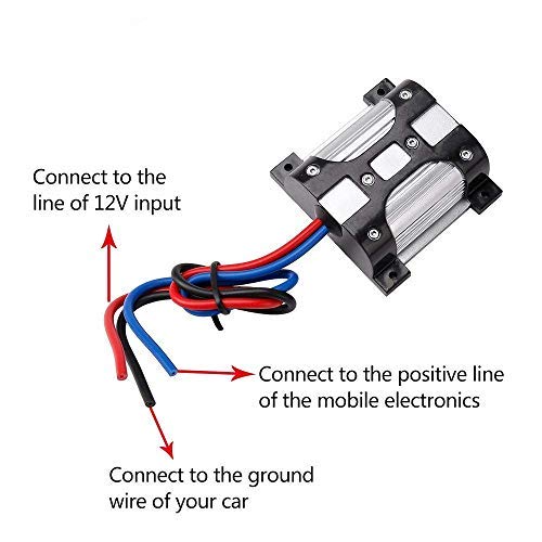 Mr.Ho 10 AMP 12V Car Audio Radio Amplifier Noise Suppressor and Stereo Filter with Ground Loop Isolator