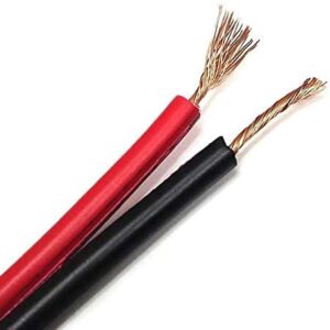 Audiopipe 12 GA Gauge Red Black Stranded 2 Conductor Speaker Wire For Car, Home Audio, 100 feet