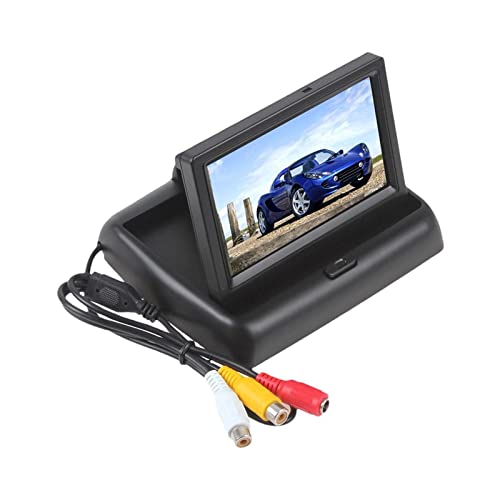 BAILIY 4.3" TFT LCD Car Display Monitor HD with Car Reverse Urveillance Rear Security Display G7V1 Moni Screen View Kits Parking Camera