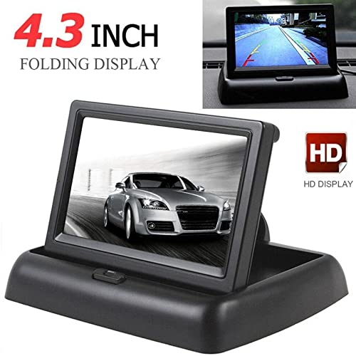 BAILIY 4.3" TFT LCD Car Display Monitor HD with Car Reverse Urveillance Rear Security Display G7V1 Moni Screen View Kits Parking Camera