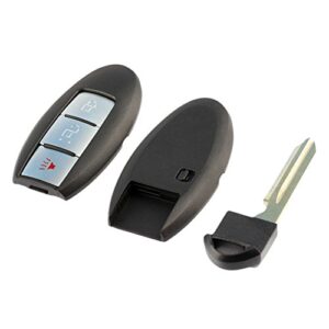 smart key fob keyless entry remote shell case & pad fits nissan infiniti (kr55wk49622, kr55wk48903)