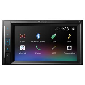 Pioneer DMH-241EX 6.2" WVGA Resistive Clear Type Touch Panel, Bluetooth Technology, Amazon Alexa When Paired Pioneer App, Backup Camera Ready, Remote