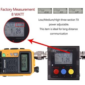 BaoFeng UV-S9 Plus(Upgrade of UV-5R) 8-Watt 2200mAh Larger Battery with USB Charger Cable Rechargeable long rang VHF UHF Dual Band Amateur Ham Two Way Radio(Orange)