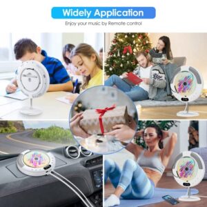 Portable CD Player, Wall Mounted CD Player for Home, Bluetooth Desktop Music Kpop CD Player for Car, Audio Boombox with Remote Control, Built-in HiFi Speakers, LED Screen, FM Radio, AUX Input Output