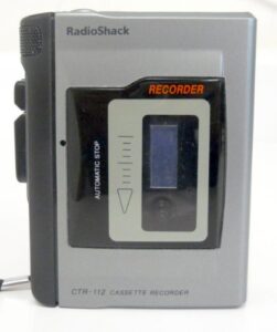 radioshack ctr-112 cassette tape recorder w/ cue & review