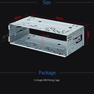 XTRONS Universal Single Din 1 Din Stereo Radio Replacement Fitting Cage Kit Installation