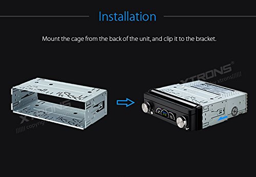 XTRONS Universal Single Din 1 Din Stereo Radio Replacement Fitting Cage Kit Installation