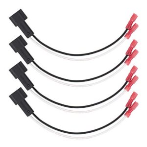 xtremeamazing 4pcs car radio speakers harness wire wiring cable with adapter connector plug