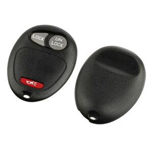 key fob keyless entry remote shell case & pad fits chevy colorado venture/gmc canyon/hummer h3 / pontiac montana/oldsmobile silhouette/isuzu