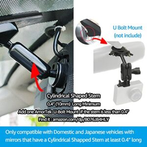 Dash Cam Mirror Mount Kit for Rexing V1,Falcon F170,Z-Edge,Old Shark,YI,Kdlinks X1,VANTRUE and Most Dash Camera and Car Camera