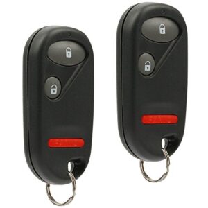 2 key fob keyless entry remote fits honda civic ex lx dx 2001 2002 2003 2004 2005 / honda pilot 2003 2004 2005 2006 2007 (nhvwb1u521, nhvwb1u523) with instructions