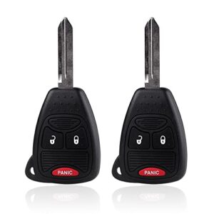 keyless entry remote control car key fob replacement for dodge ram 1500 2500 3500 2006 2007 2008 dakota magnum durango nitro charger avenger caliber jeep wrangler patriot grand cherokee oht692427aa