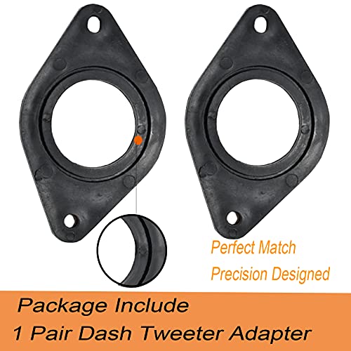 RED WOLF Tweeter Speaker Adapter Spacer Rings 1.5 Inch Cutout Replace Center Dashboard Speaker Select for Toyota Tacoma 4Runner 2005-2023, Subaru WRX Forester 2015-2022 Install Front Dash Tweeter