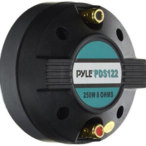 Pyle 1.5 Inch Tweeter Horn Driver - 500 watt peak power/250 watt RMS Audio Speaker Tweeter System w/ Flat Aluminum Voice Coil, 1.5k-20 kHz Frequency, 95 dB, 8Ohm - Pyle PDS122